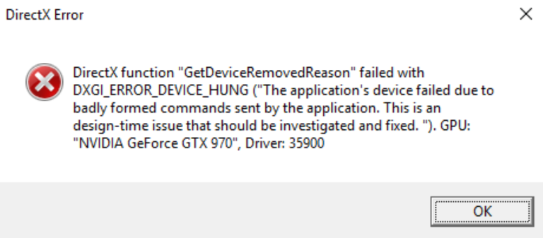 Cara Mengatasi DXGI_ERROR_DEVICE_HUNG Windows 10 dan 11